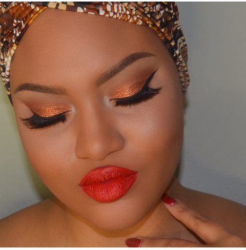 Maquillage Orange Pour Les Yeux Peau Noire Et M tisse Afroculture Maquillage Orange Pour Les Yeux Peau Noire Et M tisse Afroculture