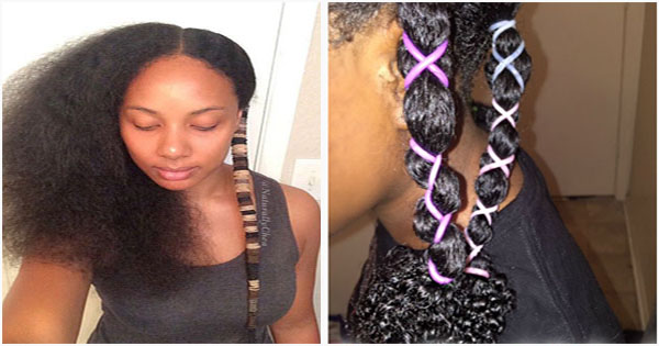 How to stretch natural hair without heat? Banding method – Afroculture.net